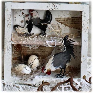 Cockrell Foraging MDF Wood Bird Shape for altered art and craft projects